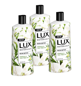 Lux Moisturizing Body Wash - Botanicals- Freesia & Tea Tree- 400mL x 3 ...