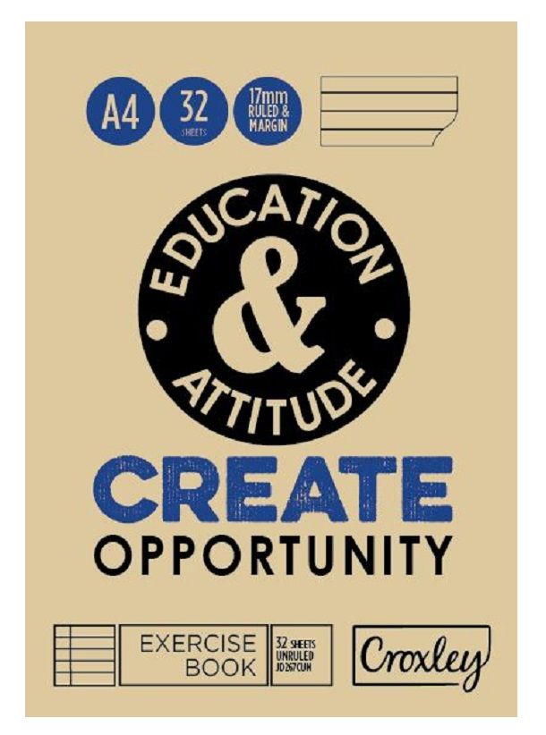 Croxley JD267 32 Page A4 17mm Ruled Exercise Book (20 Pack) | Shop ...