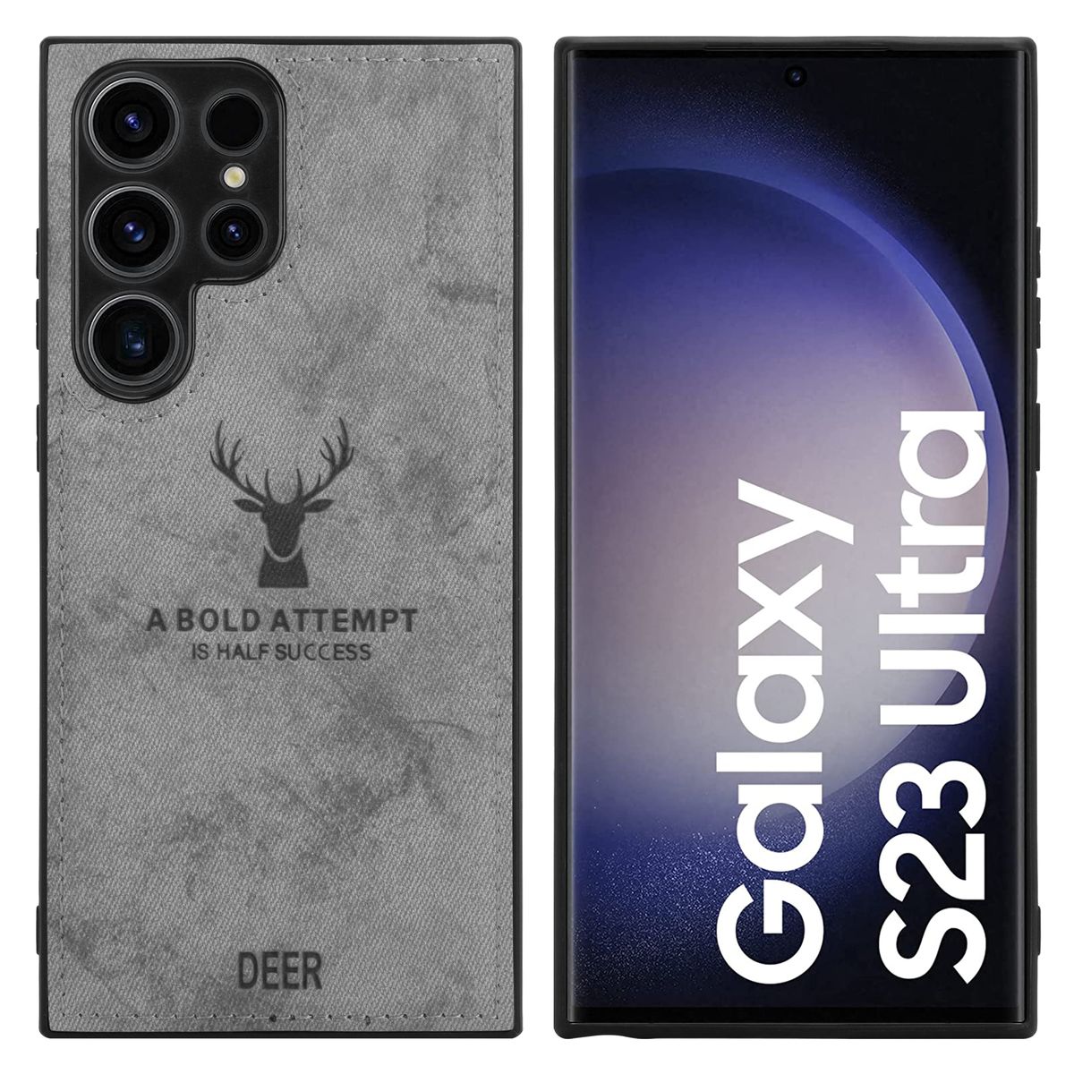 Cover for Samsung Galaxy S23 Ultra - Luxury Waterproof Deer Cloth ...