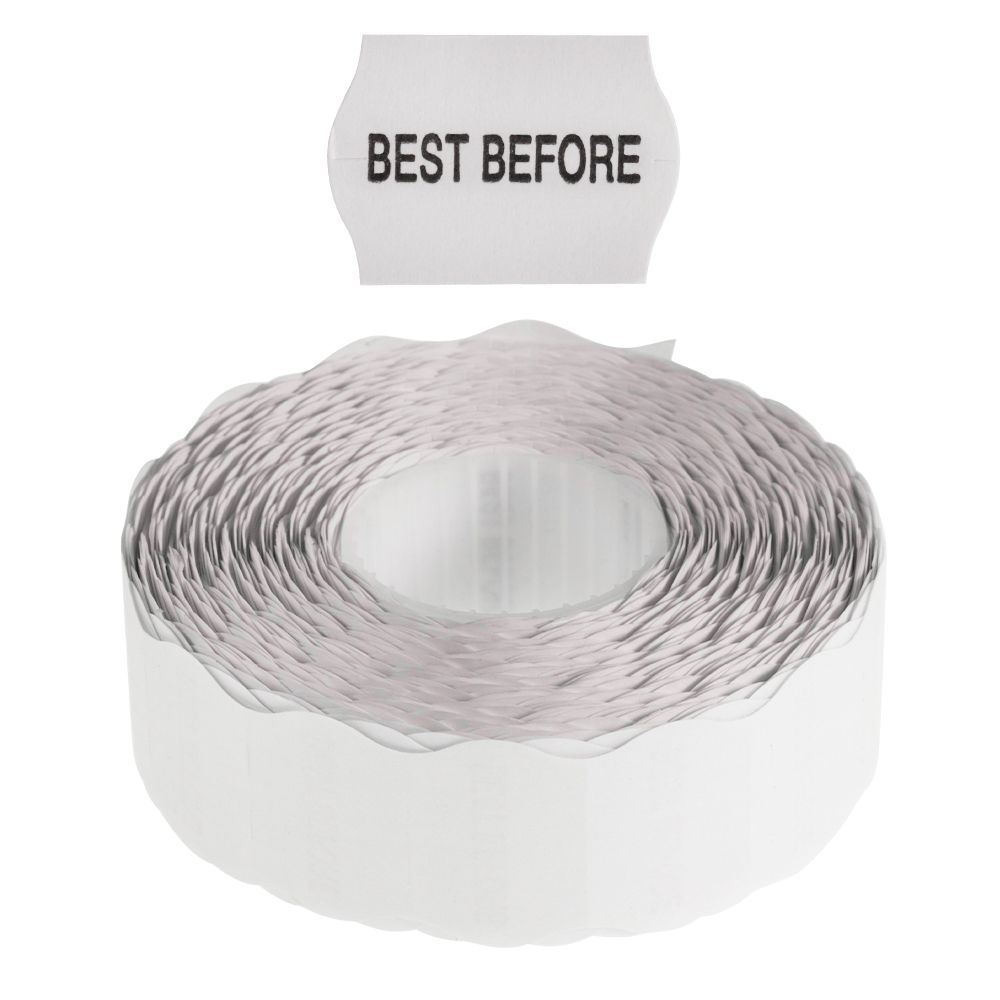 26 x 16 mm White BEST BEFORE Labels for Judo 26 Gun 36 Rolls Per Box ...