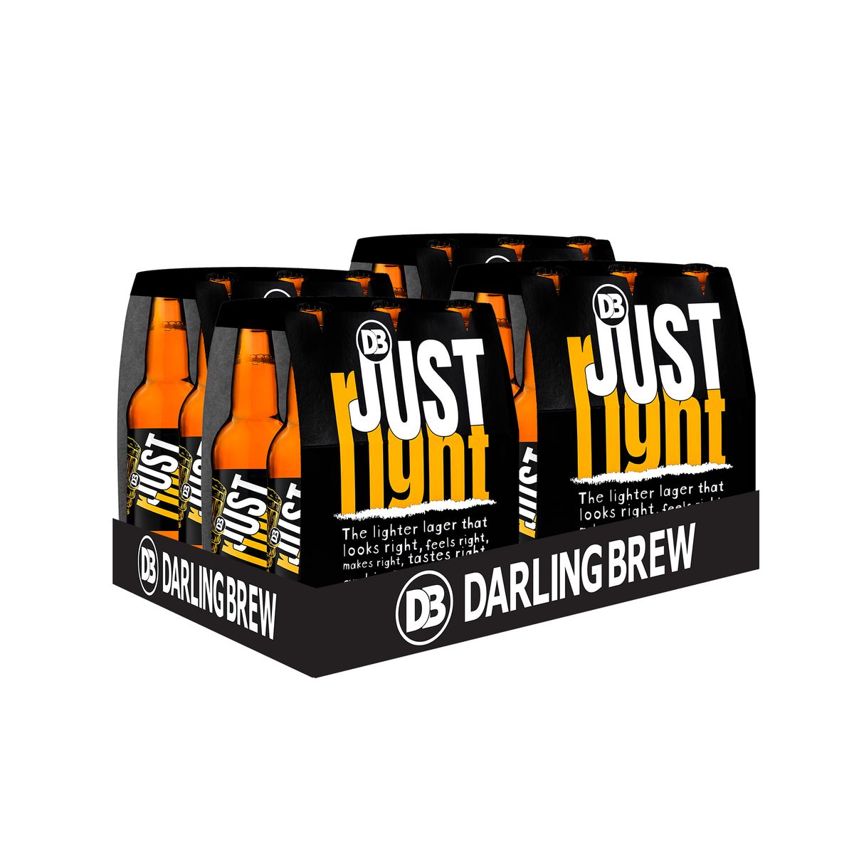 Darling Brew JUST Right Lager 24 x 340ml | Shop Today. Get it Tomorrow ...