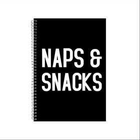 Naps & Snacks Notebook Gift Idea A4 Notepad Pad 65 | Shop Today. Get it ...