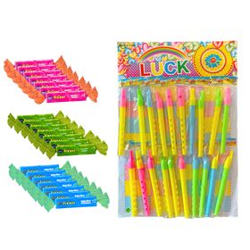 Party Pack/Snacks - 20 Mini Flutes + 21 Mini Fizzer Sweets 3 Flavours ...