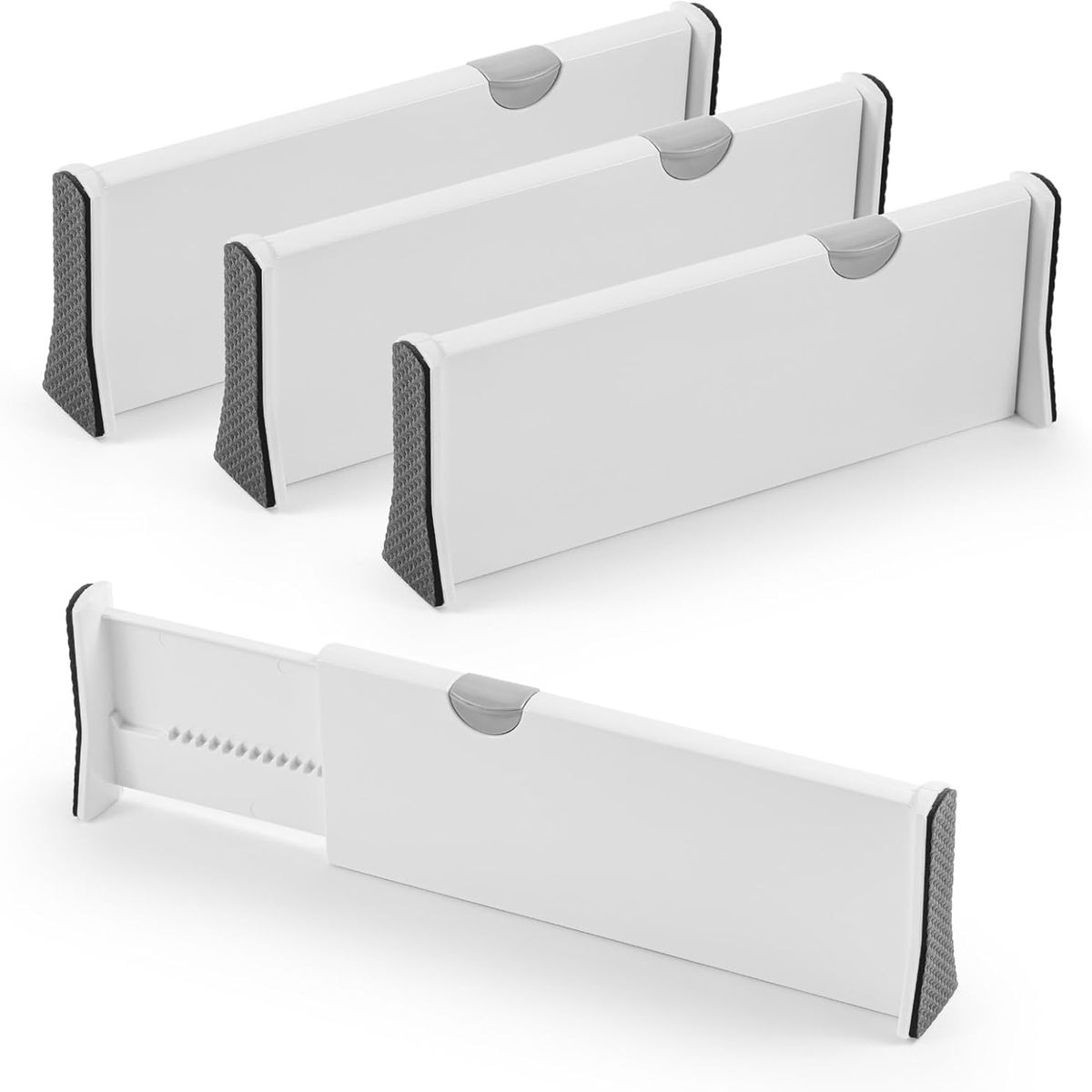 4 Pack 37~54cm Expandable Drawer Divider Organizer for Bedroom Kitchen ...