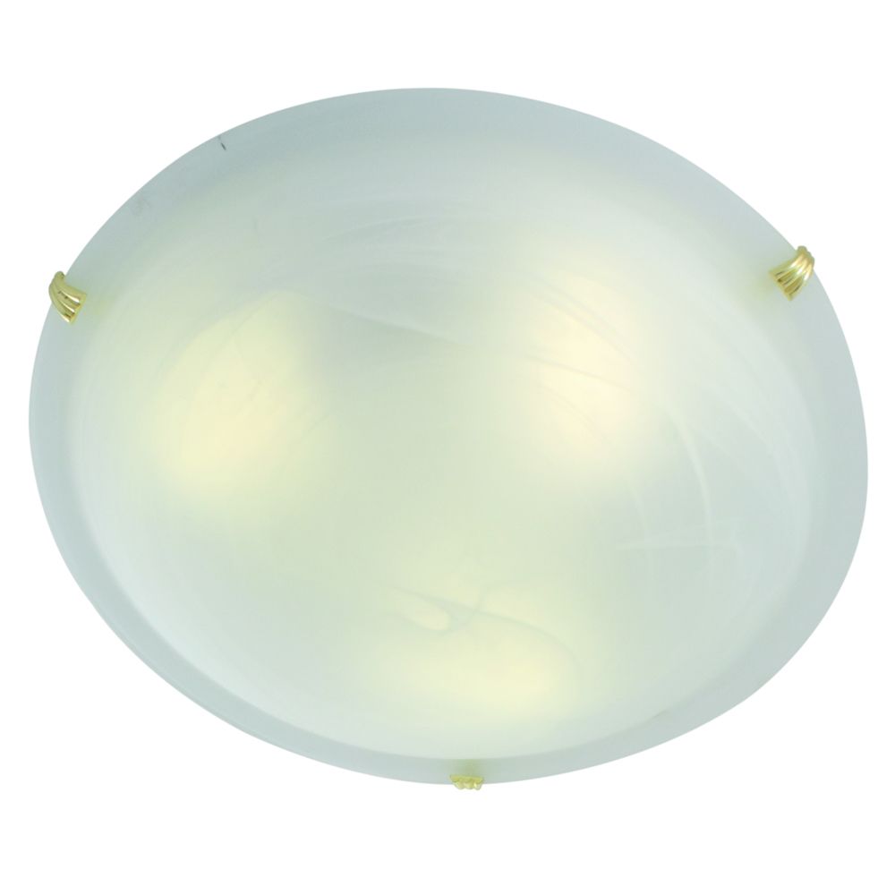 Eurolux - Alabaster - Ceiling Light - 400mm - Polished Brass - 3 Pack ...