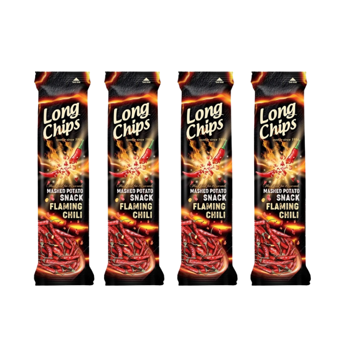 Long Chips - Flaming Chilli Snack 75g (Pack of 4) | Shop Today. Get it ...