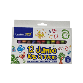 Marlin Kids 12 Jumbo Wax Crayons (14mm) Pack | Shop Today. Get it ...