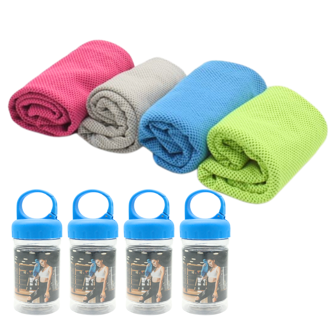 Arfast - 4pcs Instant Cooling Towels with Carry Bottles for Sport ...