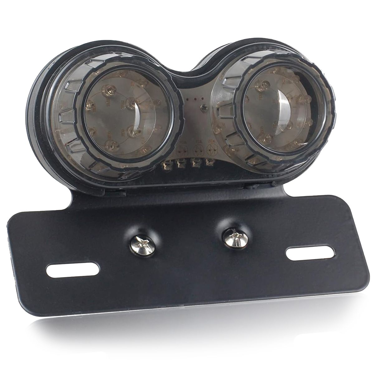 LED Motorcycle Tail Light Universal Rear Taillight License Plate Holder ...