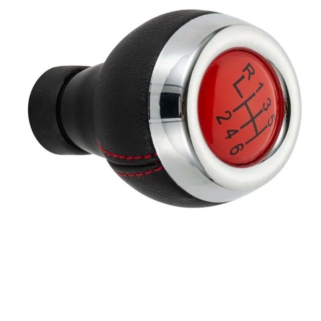 6 Speed Red Gear Knob Leather Compatible with MINI COOPER R55 R56 R57 ...