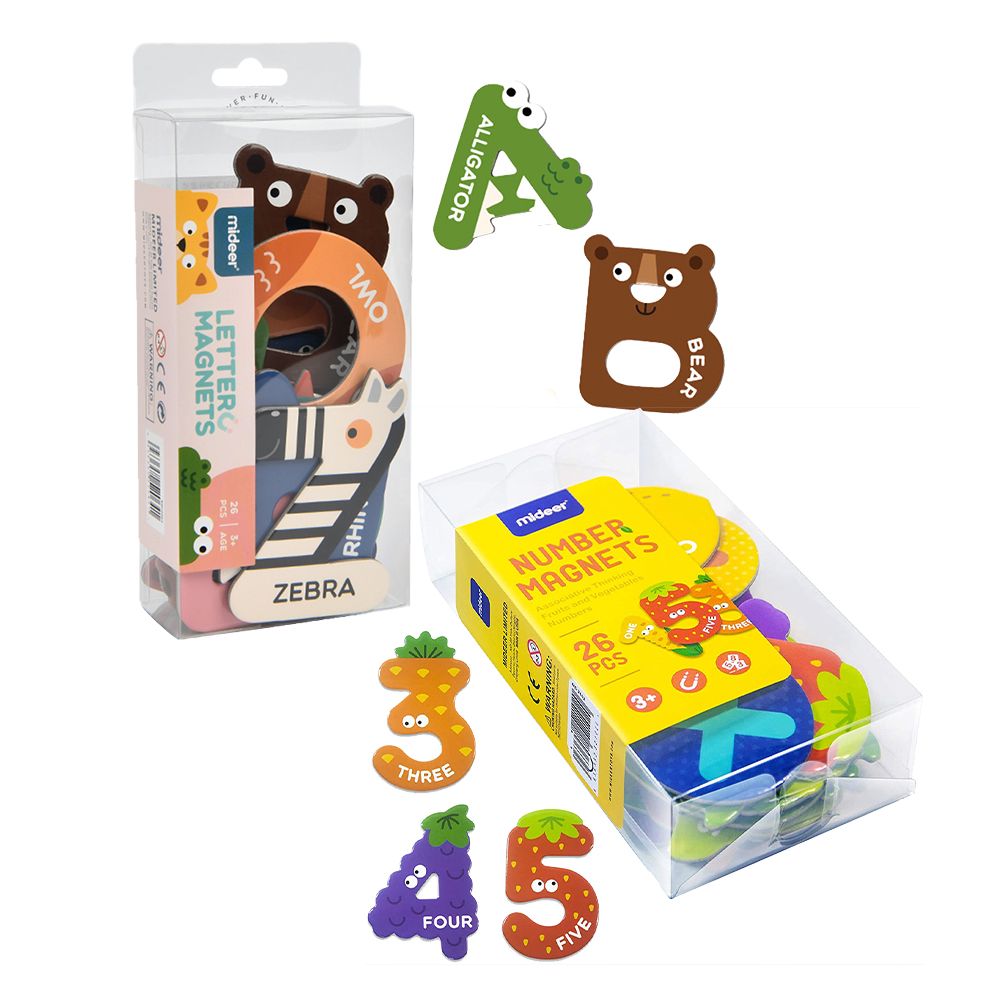 Mideer Number & Letter Magnet Bundle: 52 Pieces | Shop Today. Get it ...