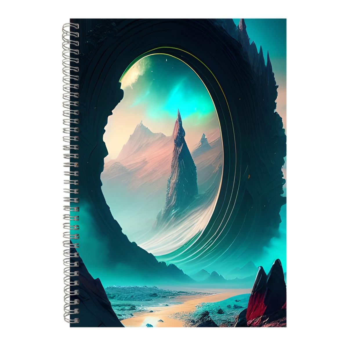 Circle A4 Notebook Spiral and Lined Fantasy Books Graphic Notepad Gift ...