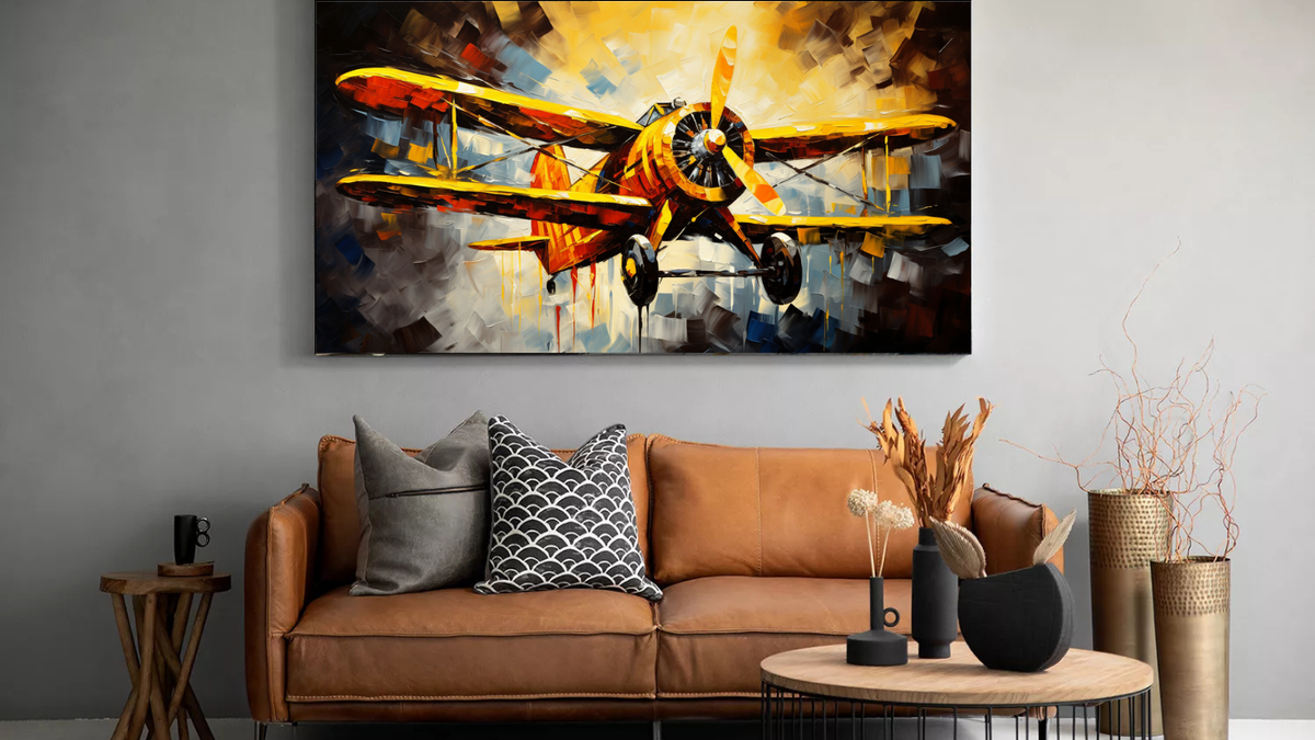 Canvas Wall Art - Biplane Adventure Plane - HD0075 | Shop Today. Get it ...