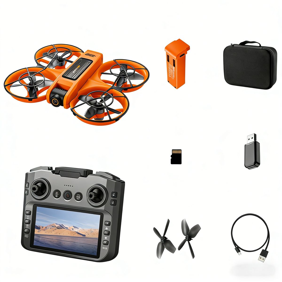 S156 Foldable Drone With 4K Camera Screen Remote Control Brushless ...