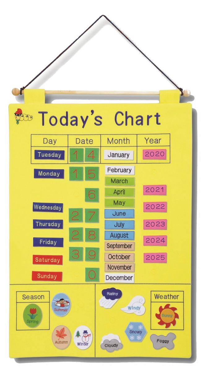 Interactive Calendar (includes weather and seasons)49X64cm | Shop Today ...