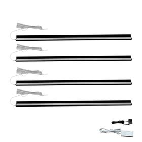 4 Pack 48cm Aluminum Cabinet Shelf Sensor LED Lighting Kit | Shop Today ...