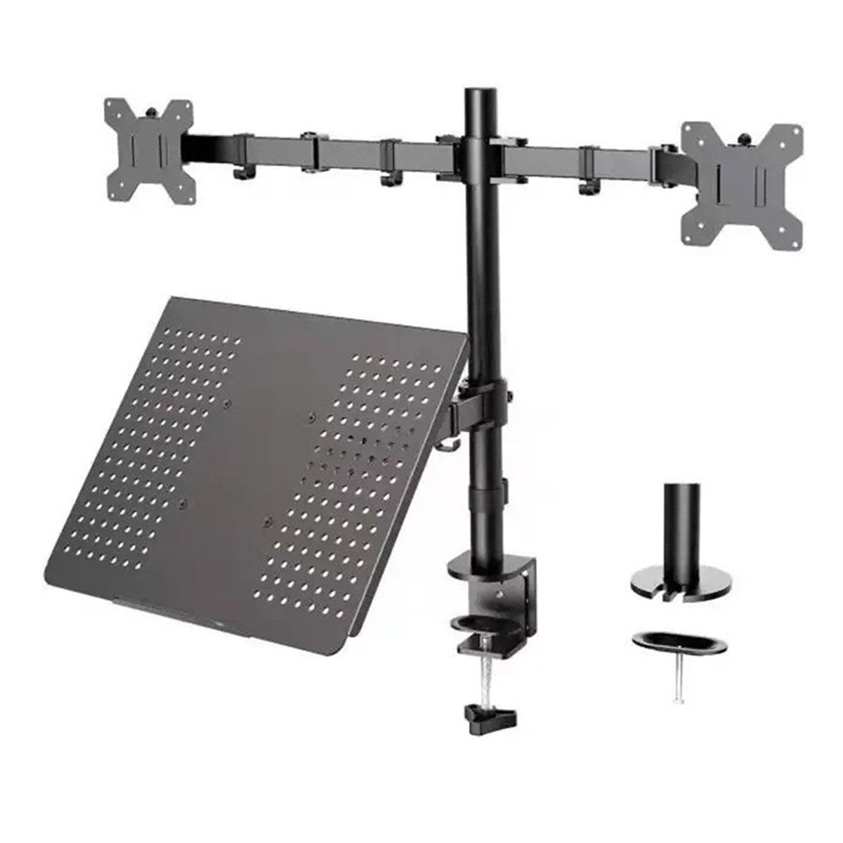 Dual Monitor Mount And Laptop Mount Adjustable Stand Computer Riser ...