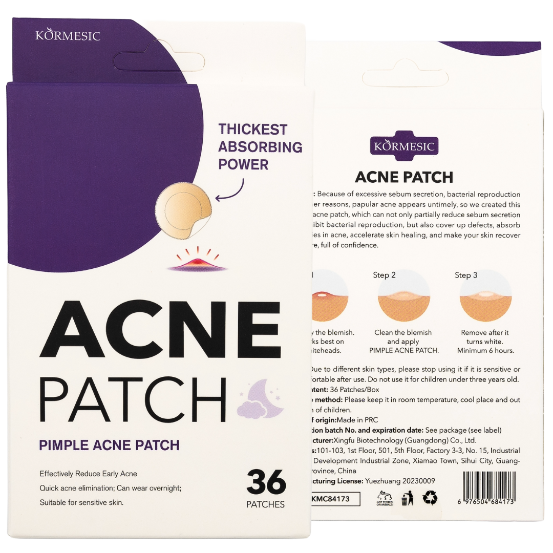 KORMESIC Acne Pimple Patch -Overnight Korean Care- Transaparent -36 ...