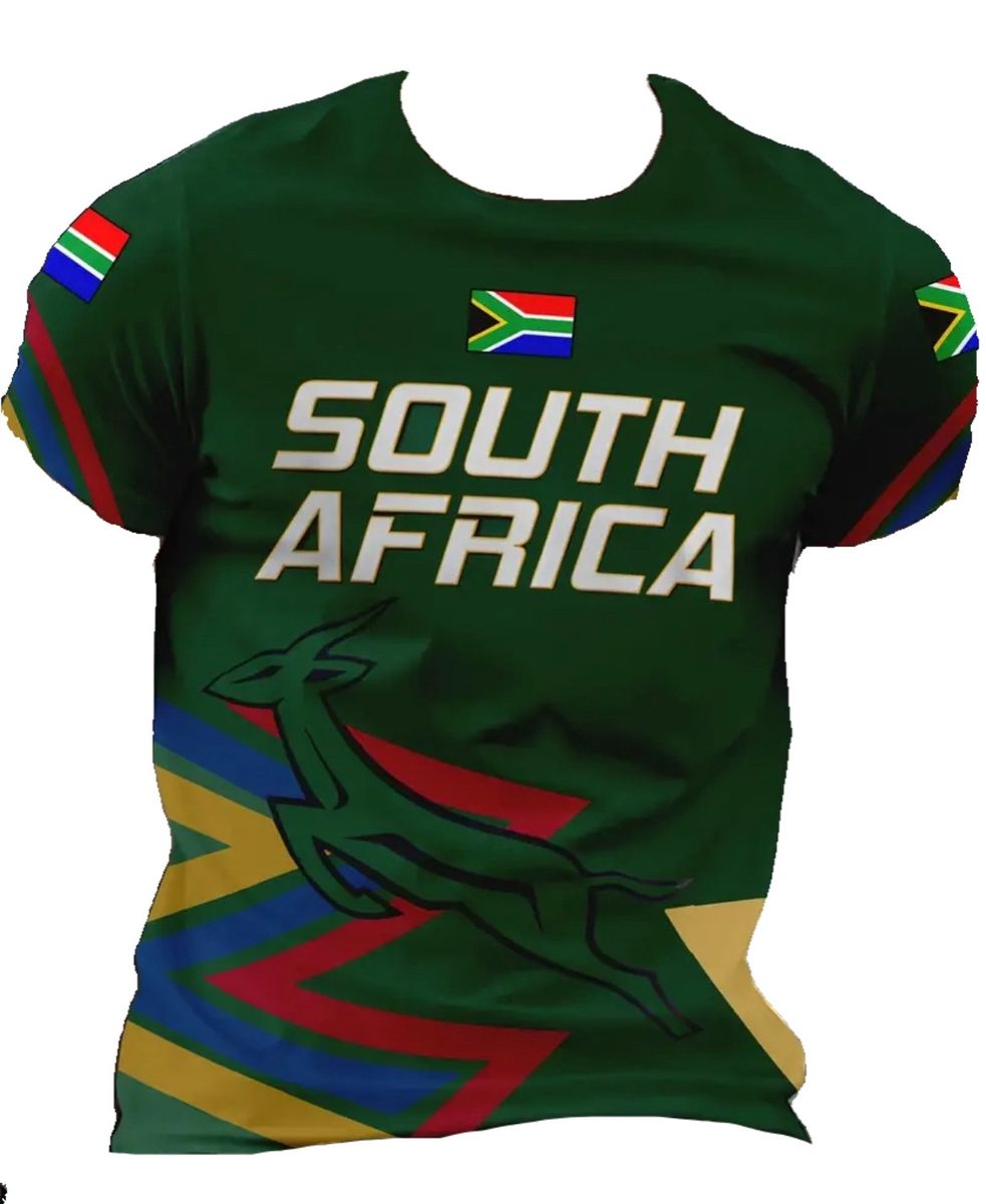 South Africa Rugby Supporter Shirt T-shirt Flag RSA Protea | Shop Today ...