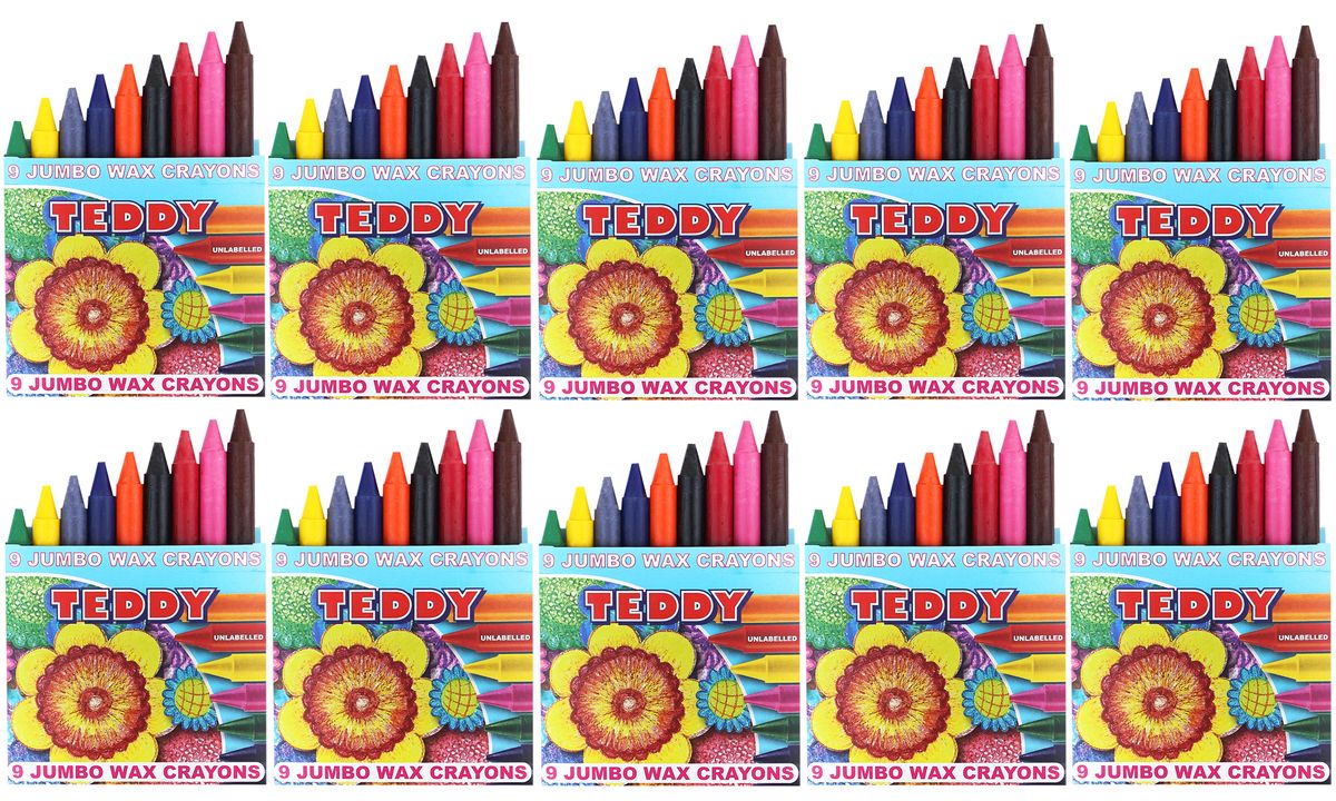 Teddy econo wax crayons C9 unlabelled 14mm x 10 packs | Shop Today. Get ...