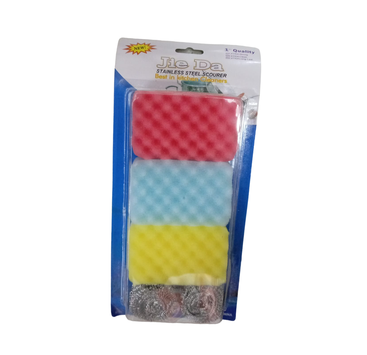 3 Sponge with 2 Stainless Steel Scourer Cleaning Set | Shop Today. Get ...