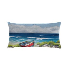 Red Dinghy Boat By Stella Bruwer Oblong Luxury Scatter | Shop Today ...