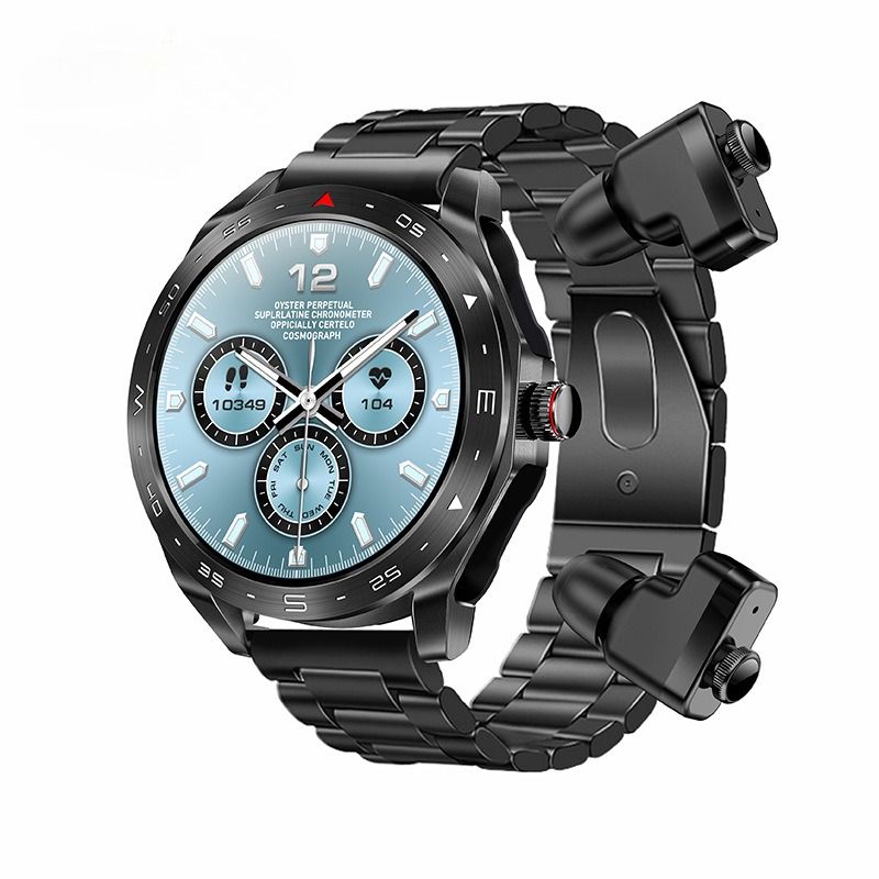 Smart Watch for Men, Health Monitoring Silicon+steel bracelet Strap, 1. ...