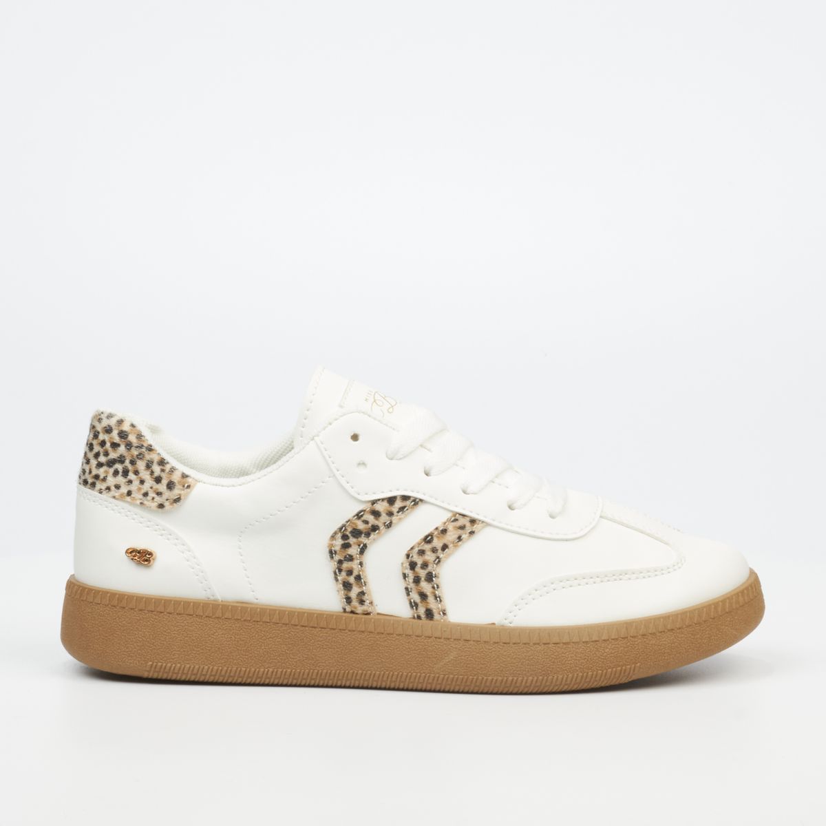 Miss Black Row 1 Leopard Women Faux Leather Sneaker | Shop Today. Get ...