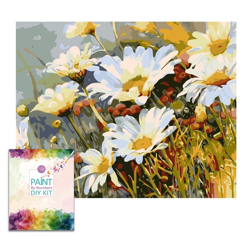 Easy Craft Paint by Number DIY Kit, 50x40cm- Daisy | Shop Today. Get it ...