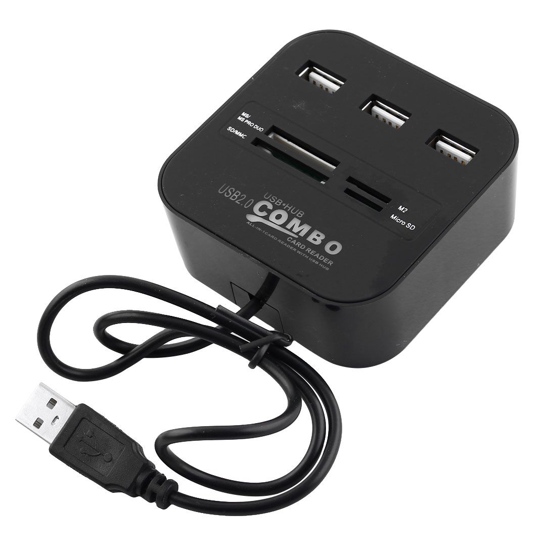 All-in-one USB 2.0 HUB Card Reader Cable Splitter Adapter Black | Shop ...
