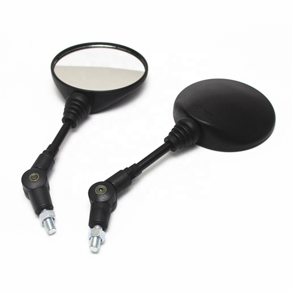 Universal Motorcycle Round and Foldable Mirror Set 10mm | Shop Today ...