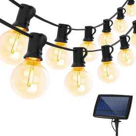 Stellar Lighting Solar Powered Warm White 25 LED Bulbs String Light - 10m | Shop Today. Get it ...
