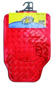 Rough & Tough 4 Piece Rubber Car Mat Set - Universal Fit - Red | Shop ...