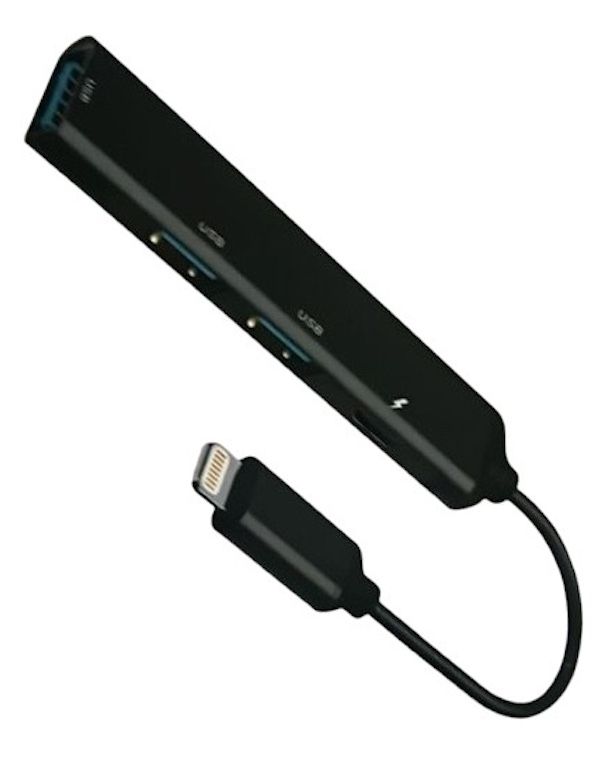 Lightning to USB 4-in-1 OTG Hub: 3 USB 3.0 Ports + Fast Charge | Shop ...