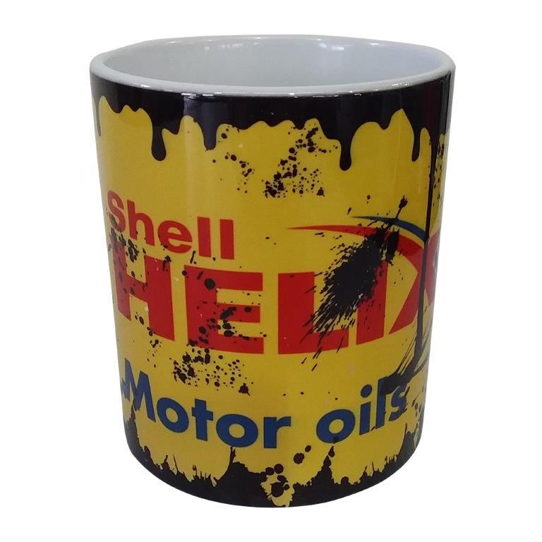 Vintage `Look` Oil Spillage - Coffee Mug - Shell Helix Motor Oil | Shop ...