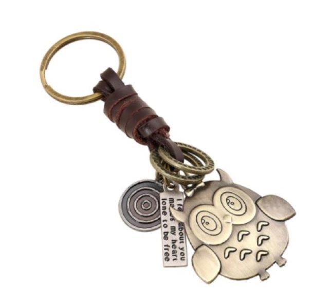 Keyring, Keychain Punk Rock Vintage Animal Accessory - Owl | Shop Today ...
