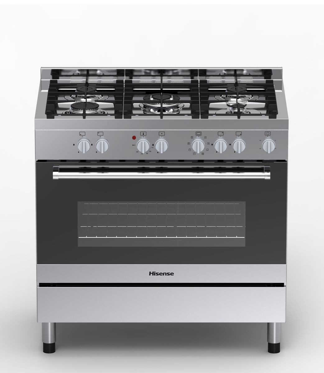 Hisense 90cm 5 Burner Gas/Electric Stove-Stainless Steel | Shop Today ...