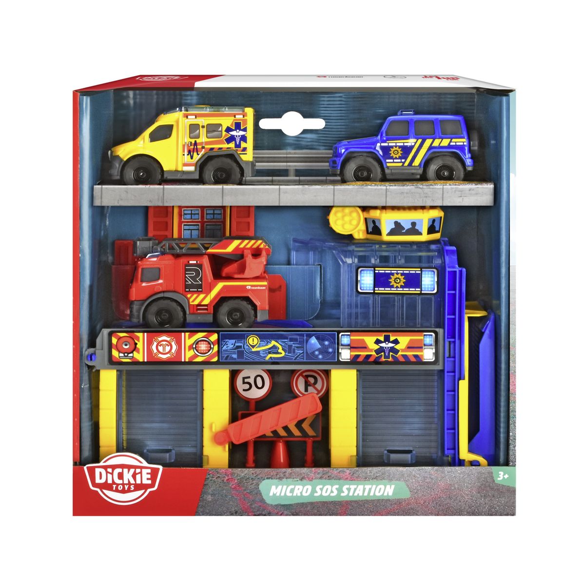 Dickie Toys Micro SOS Station with 3 Rescue Trucks | Shop Today. Get it ...