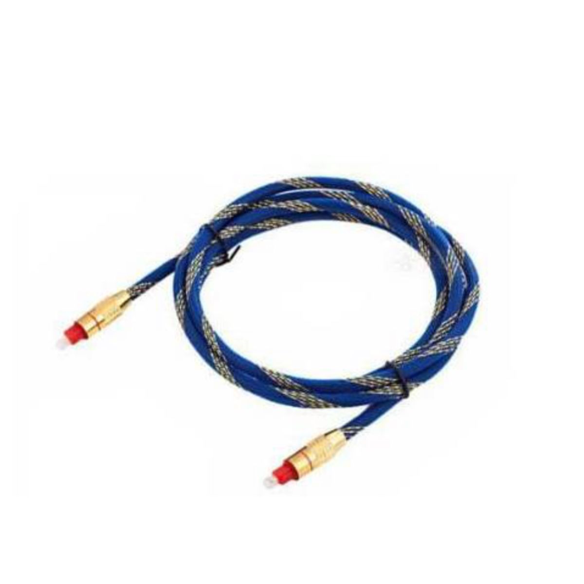 Blue Mesh Gold Plated Fiber Toslink Optical Audio Cable | Shop Today ...