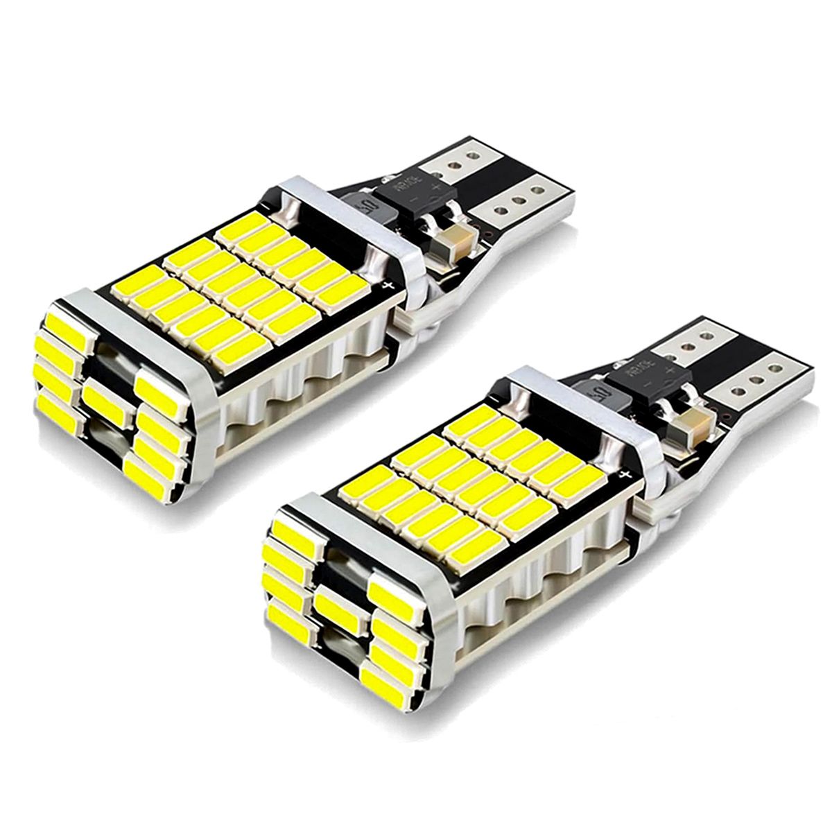 2PK Universal Car Turn Signal Bulbs LED Reverse Light Bulb 360 Lighting ...