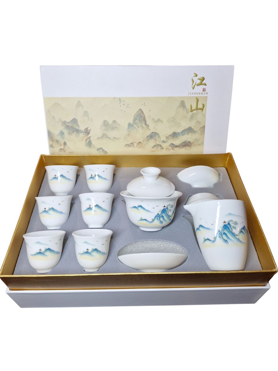 Traditional Chinese Porcelain Gai Wan Tea Set | Shop Today. Get it ...