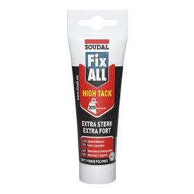 SOUDAL FIX ALL High Tack Super Strong Flexible Adhesive Tube White ...