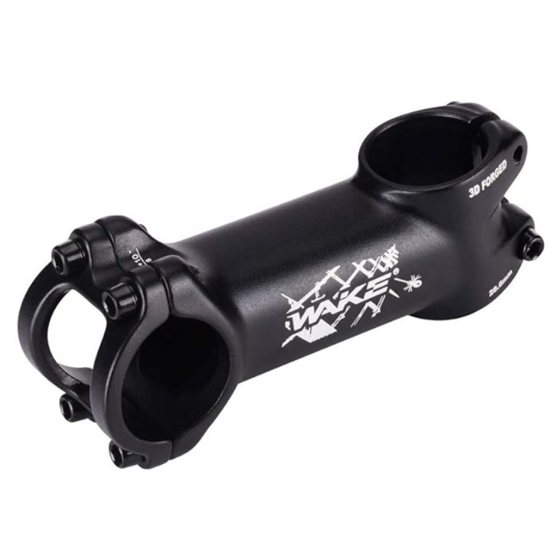 Wake 3D Forged Alloy Bicycle Stem 10 Degree Black 110mm | Shop Today ...