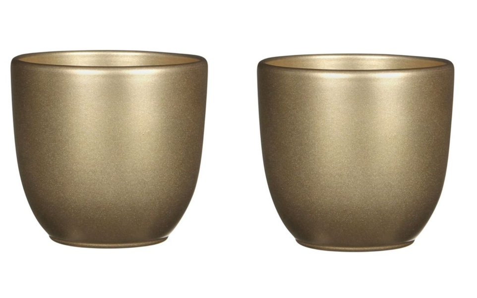 Duo Gold Brushed Mini Pot Planters - 14cm x 13cm | Buy Online in South ...