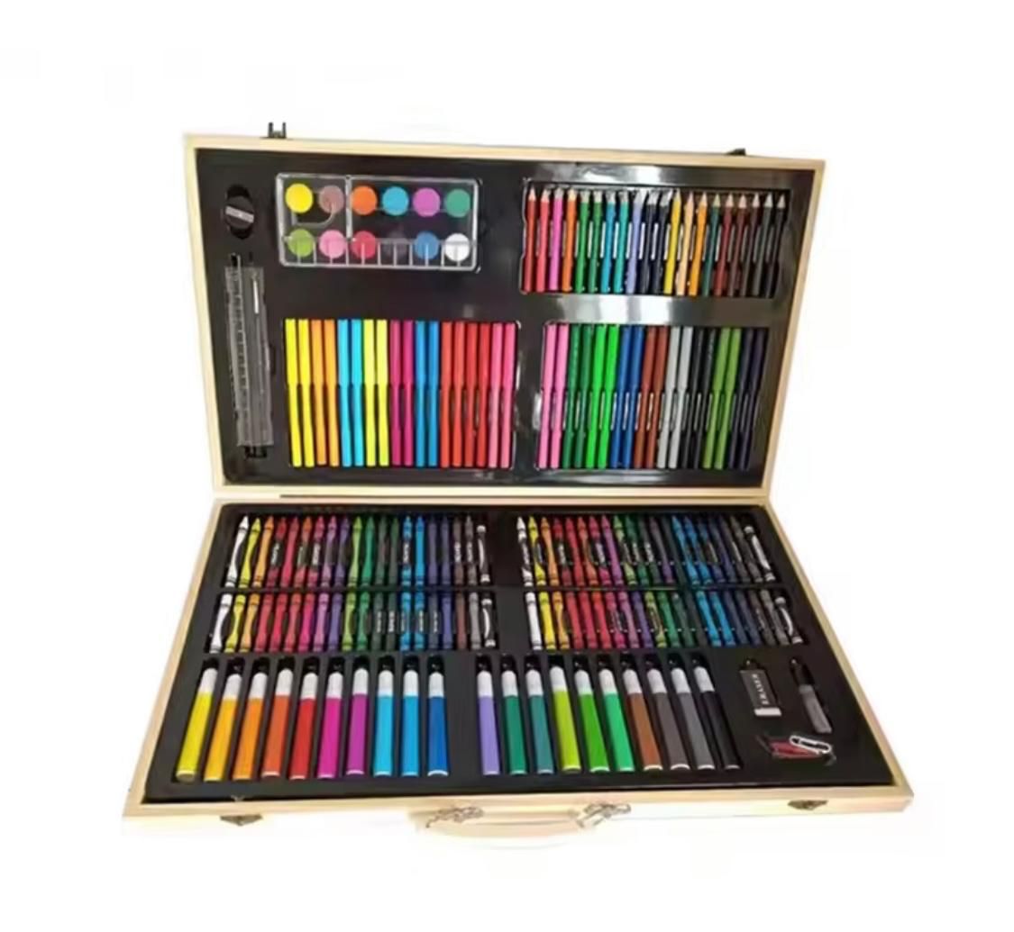 Art Set With Wooden Folding Case 180 Pcs For Kids Shop Today Get It