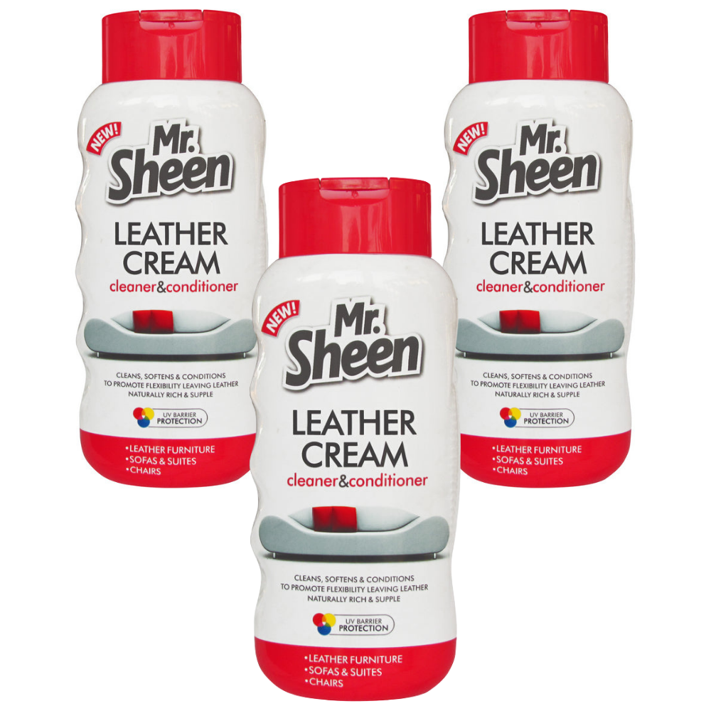 Mr Sheen Leather Care, Leather Cream Cleaner & Conditioner x 3 | Shop ...