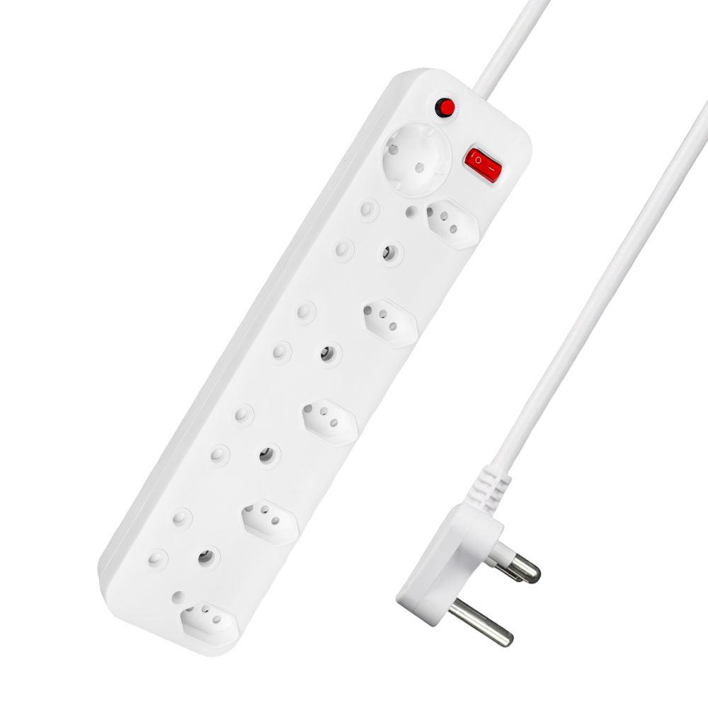 Ausma 10 Way Multi-Plug Adapter Fire Resistant 4x16A,5x5A-White | Shop ...