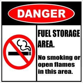Danger Fuel Storage Area Sign 44x44cm | Shop Today. Get it Tomorrow ...
