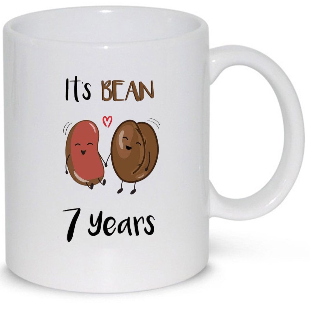 Its Bean 7 Years v3 Valentine Boyfriend Girlfriend 7th Anniversary Gift ...