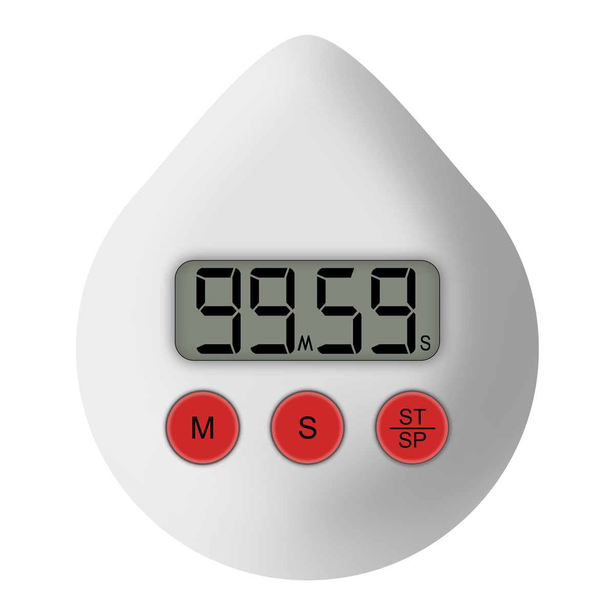 Digital Bathroom Clock Waterproof Shower Clock Timer White | Shop Today ...